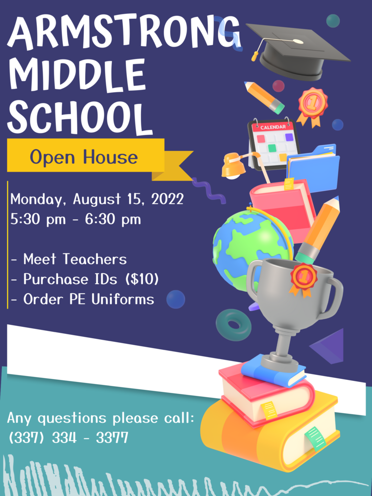 Armstrong Middle School Open House Information | ARMSTRONG MIDDLE SCHOOL