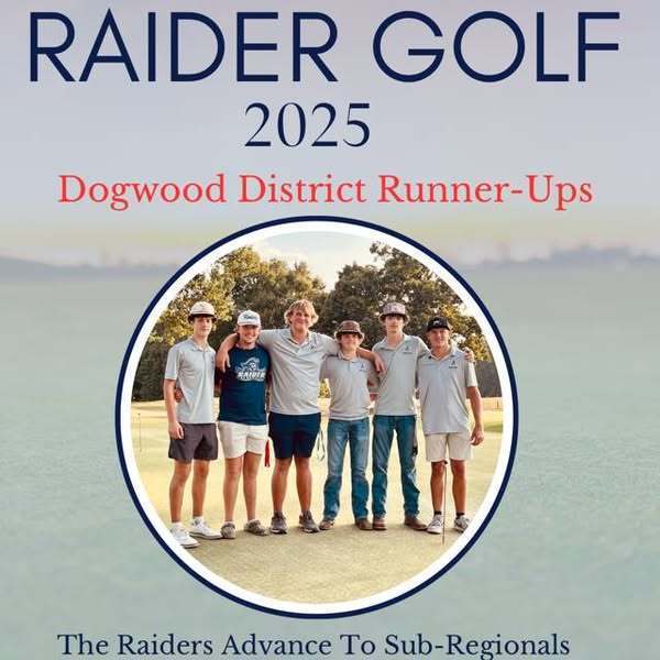 Raider Golf finishes second at The Dogwood District Tournament ...