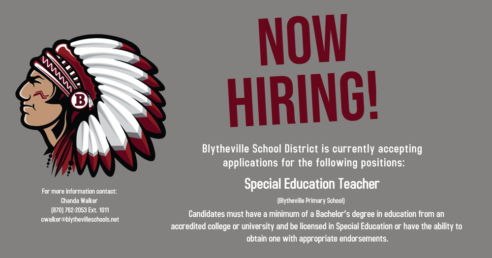 Special Education Teacher Vacancy Blytheville School District Special Education Teacher Vacancy Blytheville School District