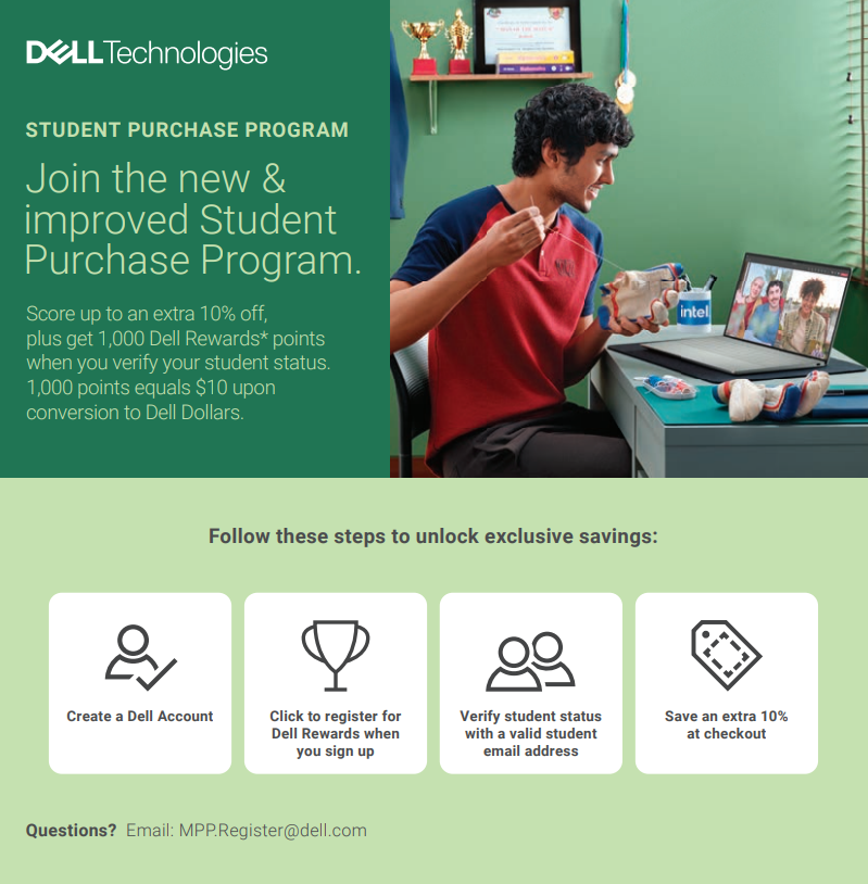 Dell student discount store