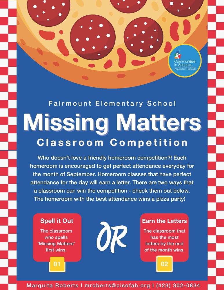 M I S S I N G M A T T E R S Fairmount Elementary School M I S S I N G M A T T E R S Fairmount Elementary School