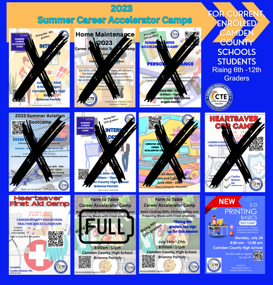 Summer Career Accelerator Camps Camden County Schools Summer Career Accelerator Camps Camden County Schools