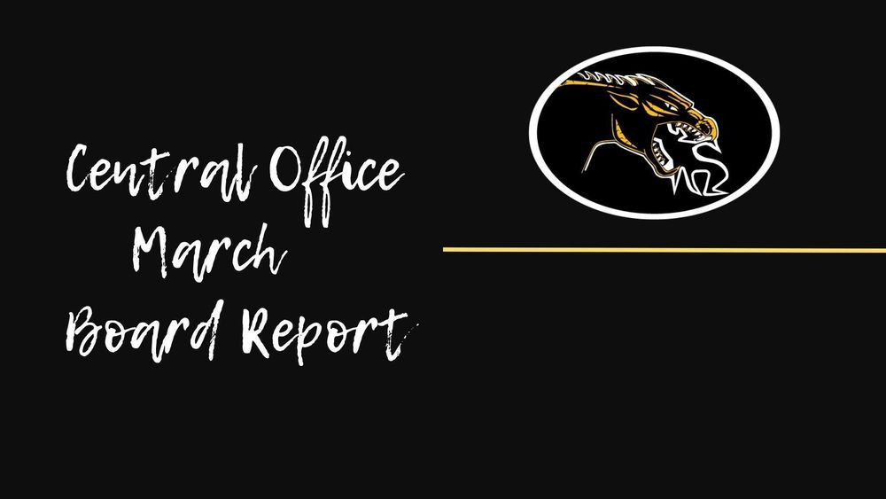 Central Office March BOE Report Cameron R 1 School District