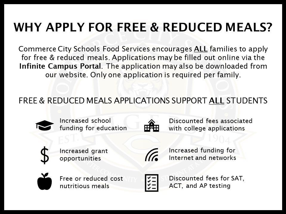 Free Reduced Meal Applications Commerce Middle School Free Reduced Meal Applications Commerce Middle School