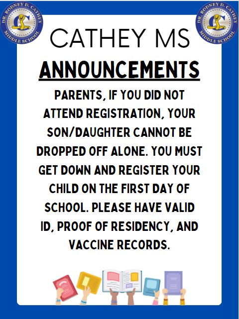 Documents | Dr. Rodney D. Cathey Middle School
