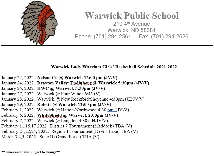 Documents | Warwick Public Schools