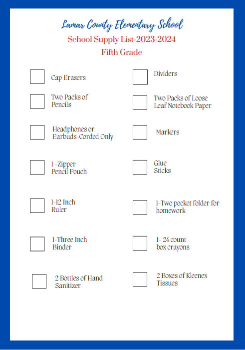 Documents | Lamar County Elementary School