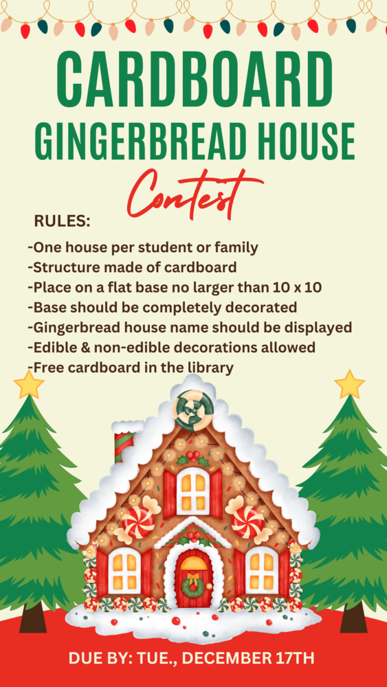 Cardboard Gingerbread House Contest Rusk Elementary