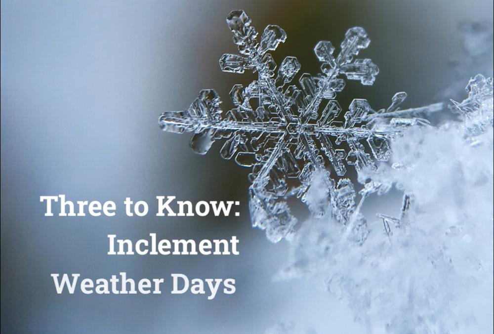 Be prepared for Inclement Weather Days | Dardenne Elementary School