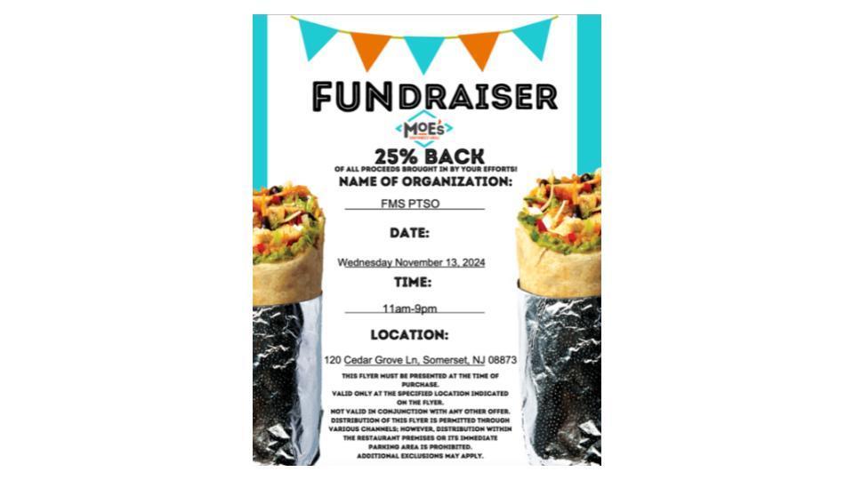 FMS PTSO Moe's Fundraiser | Franklin Middle School-Hamilton Street Campus