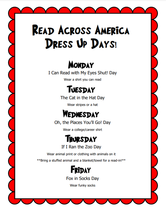Read Across America Printables