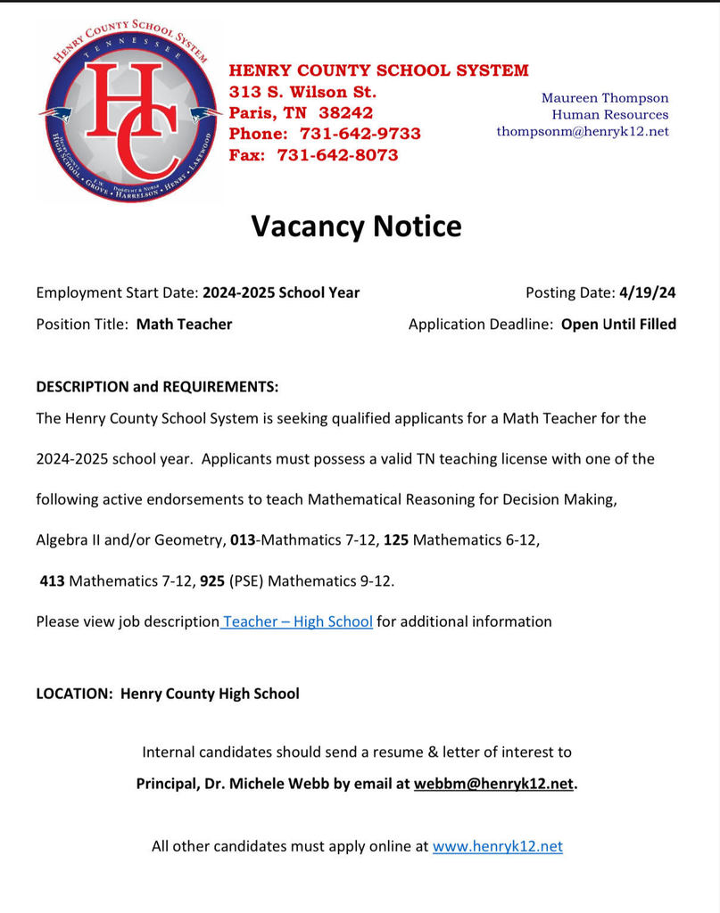 Live Feed | Henry County Schools