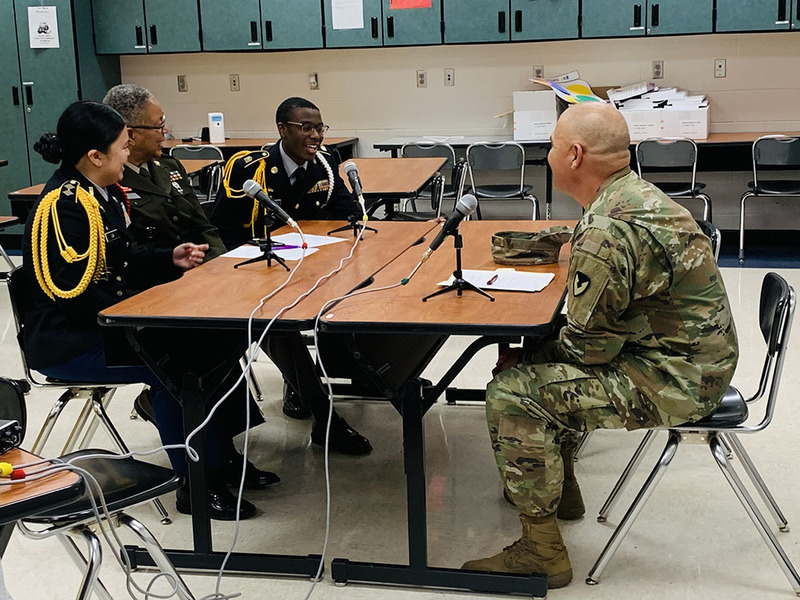 CHS Eagle Battalion Participates in Redstone Podcast | Huntsville City ...