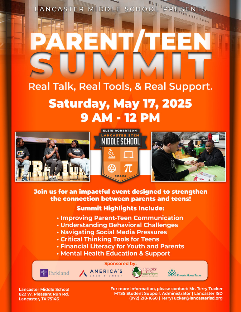 Lancaster Middle School Hosts Parent/Teen Summit | Lancaster Independent School District