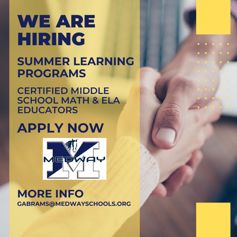Summer Learning Programs Certified Middle School Math ELA Educators