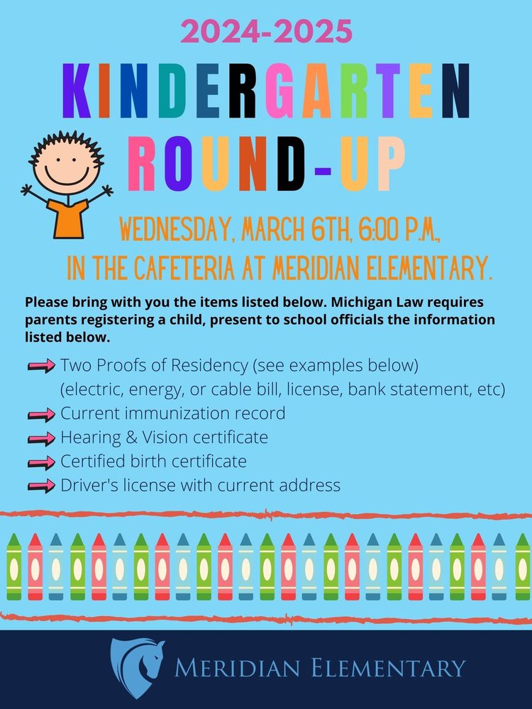 Kindergarten Round-Up | Meridian Elementary School