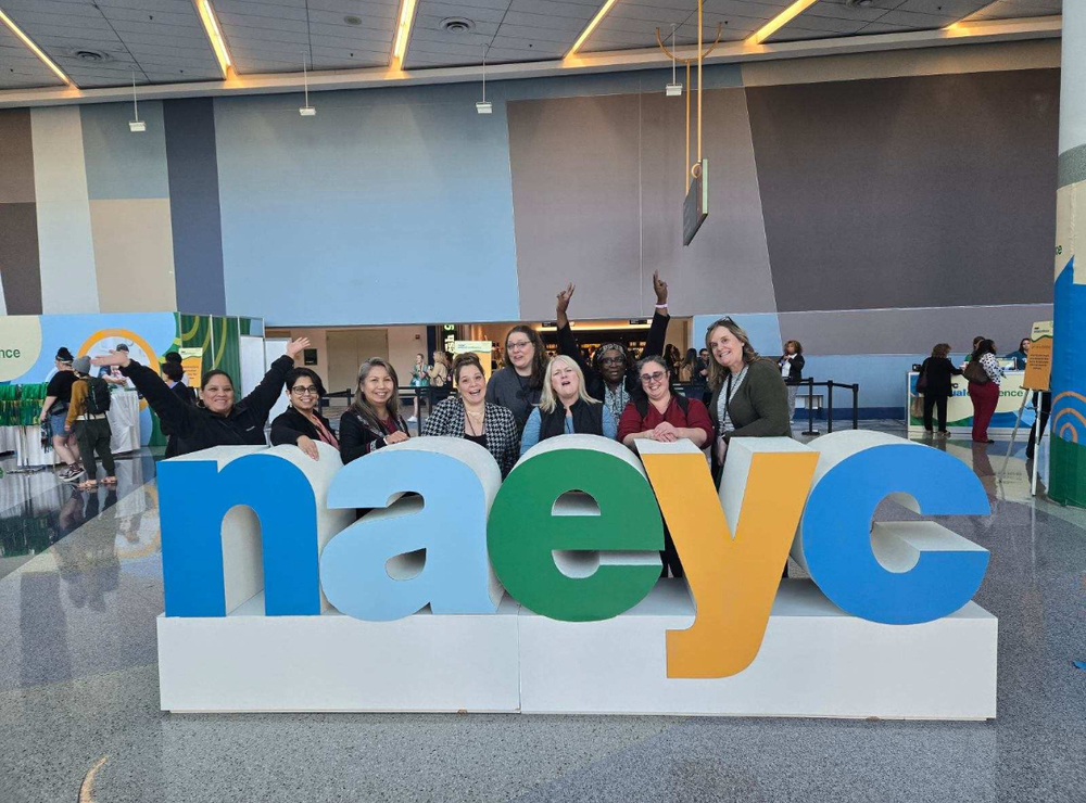 Here is a picture from the first day at the NAEYC Training ...