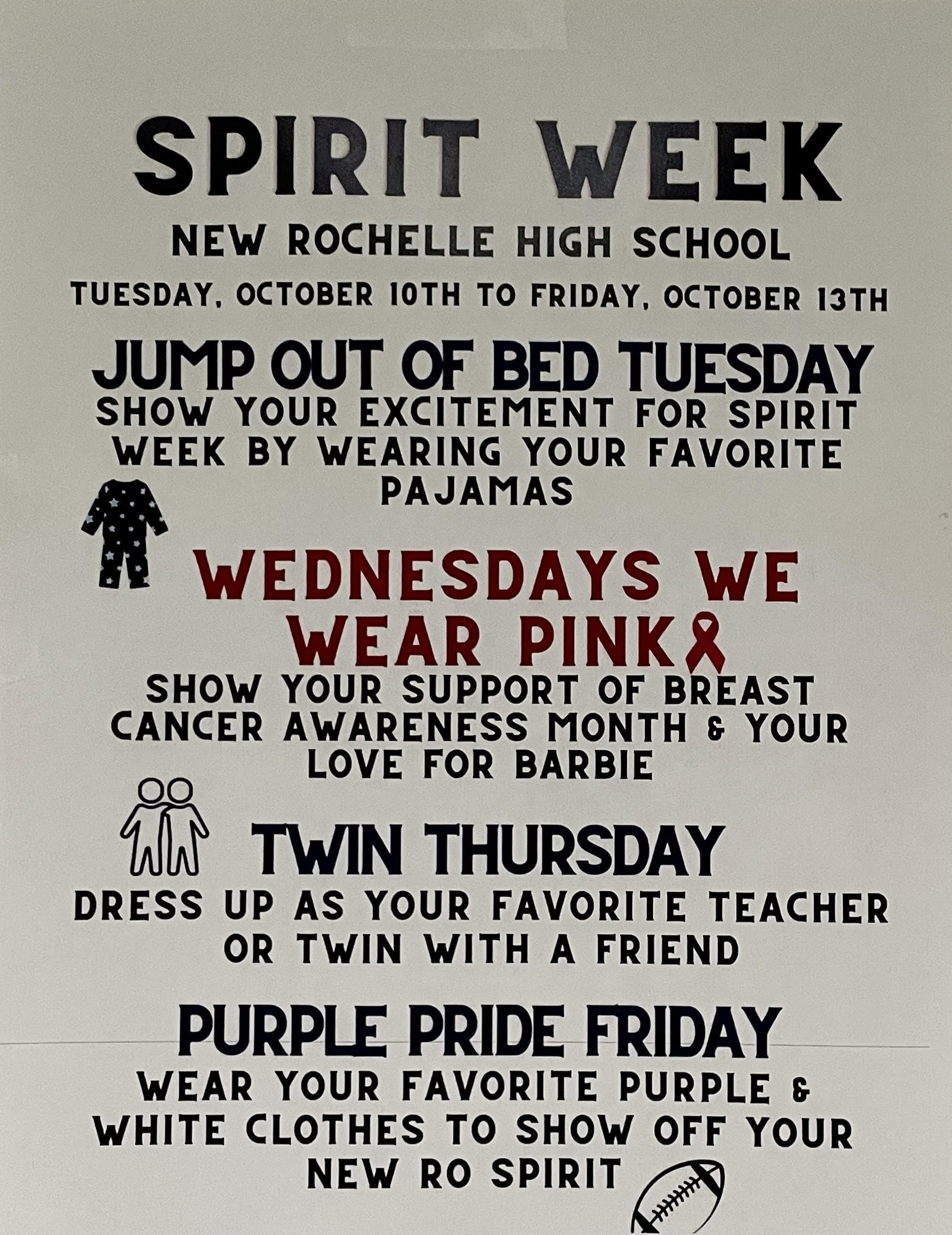 Spirit Week Day Jr./Sr. High School Spirit Week | New Lebanon CSD