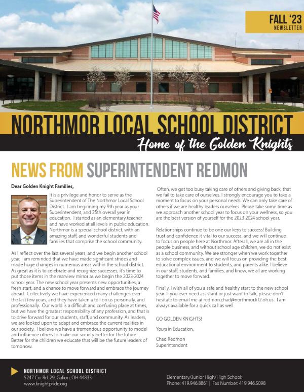 News | Northmor Local School District