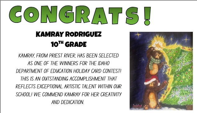 Holiday Card Winner | IHLA High School