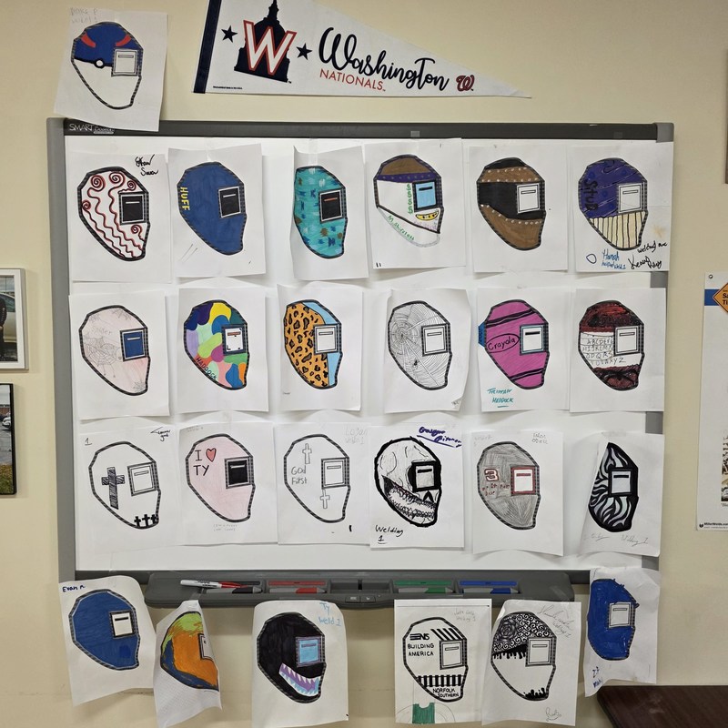 PCTC WELDERS DESIGN THEIR DREAM HELMETS | Page County Technical Center