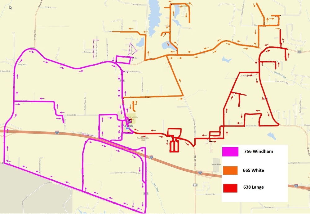 Bus Route Information Red Lick ISD