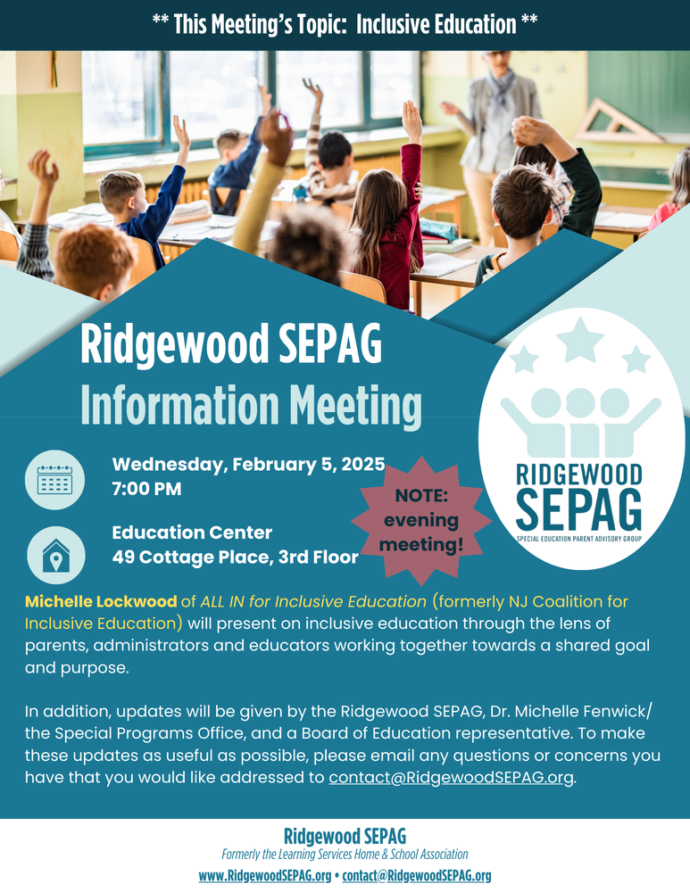 SEPAG Information Meeting - Wednesday, February 5, 2025 at 7:00pm ...