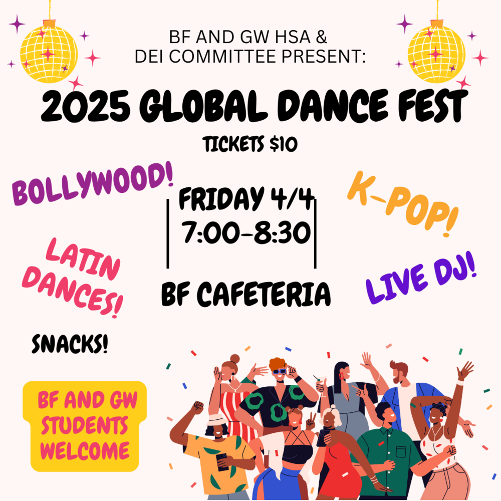 Global Dance Fest for BF and GW Middle Schoolers - Friday, April 4th ...