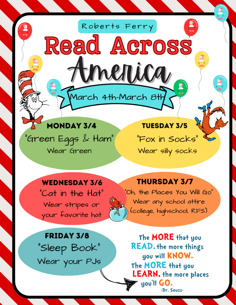 Read Across America | Roberts Ferry School District