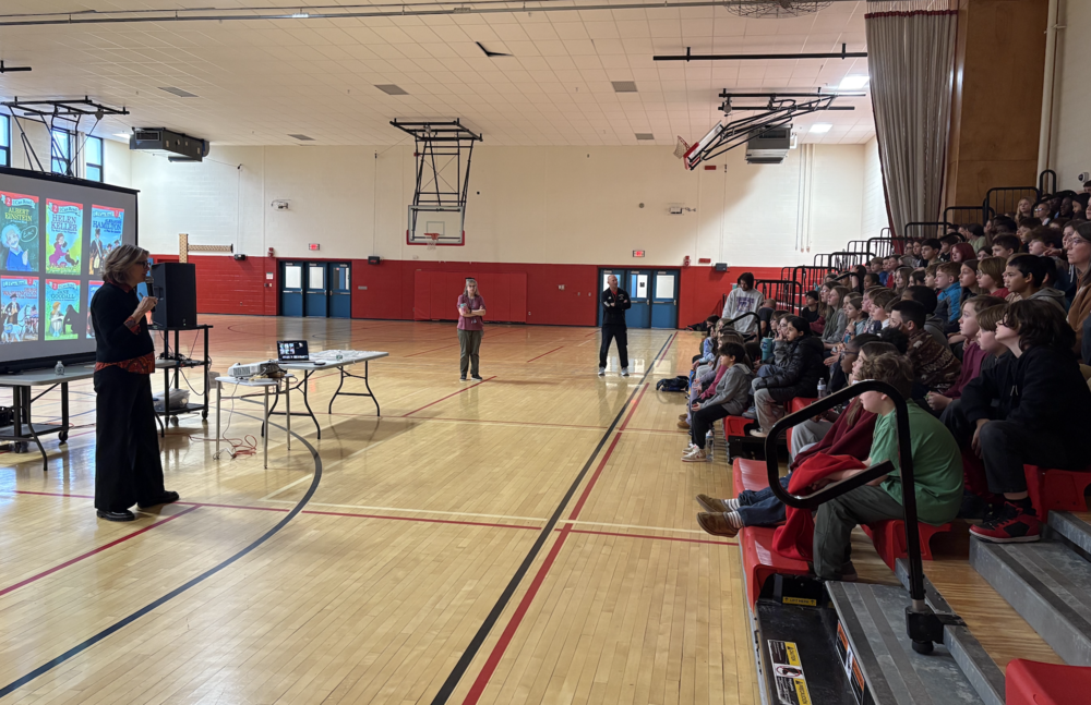New York Times Bestselling Author Sarah Albee Visits Sanford Middle school | Sanford Middle School