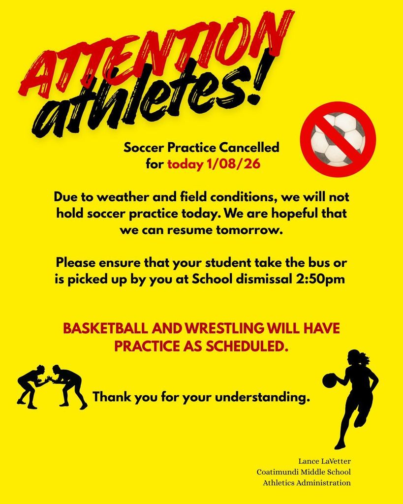 practice cancelled today