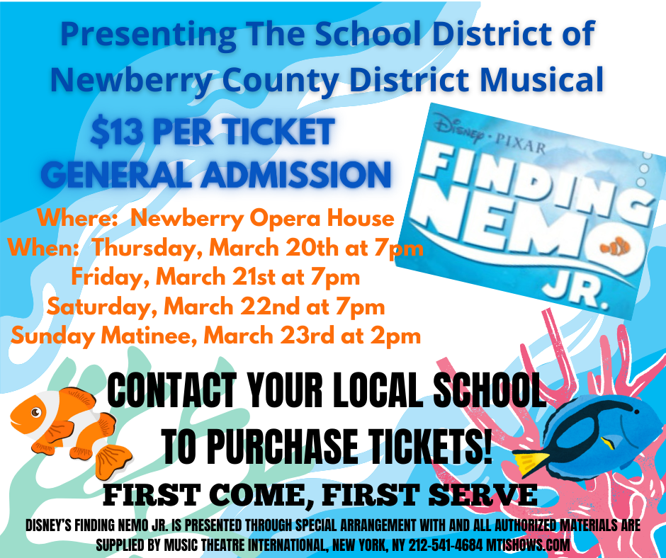 Finding Nemo Jr. Ticket Information | Gallman Elementary School