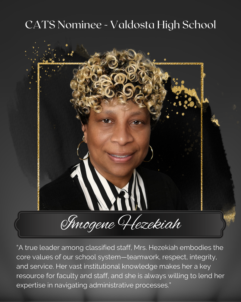 Imogene Hezekiah Named Valdosta High School CATS Award Nominee