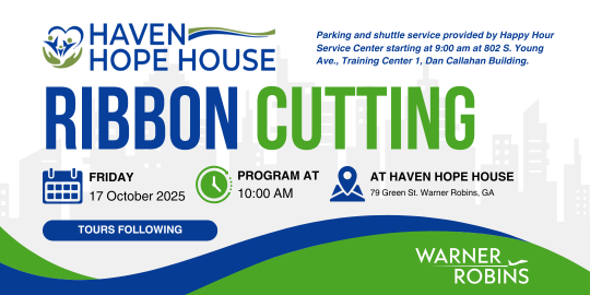 Ribbon Cutting Ceremony Announced for Haven Hope House in Warner Robins ...