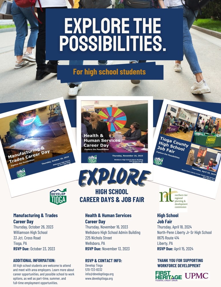 Explore The Possibilities With Career Days Wellsboro High School Explore The Possibilities With Career Days Wellsboro High School